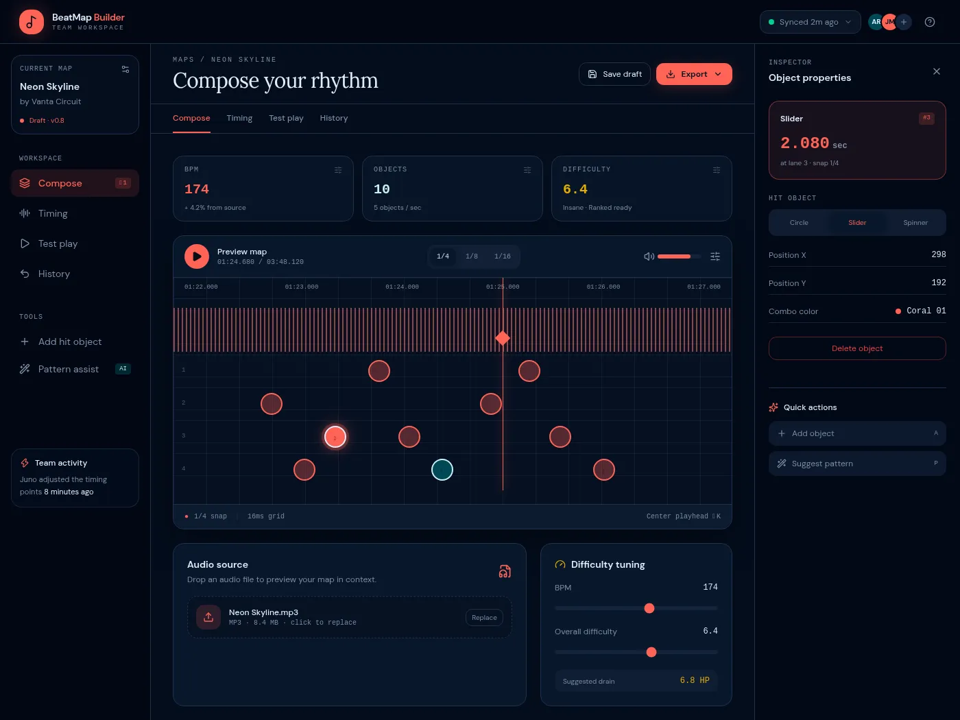BeatMap Builder
