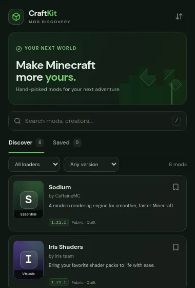 Minecraft Mod Extension