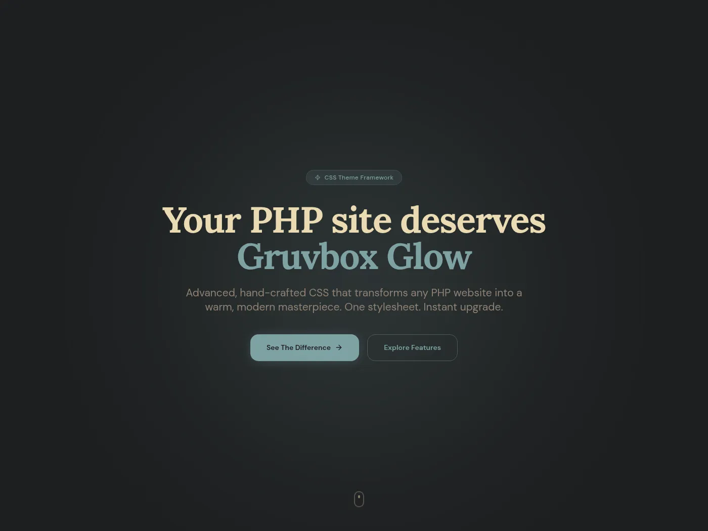 Gruvbox Glow Website