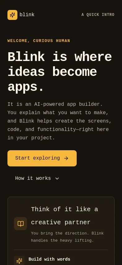 Blink Info App