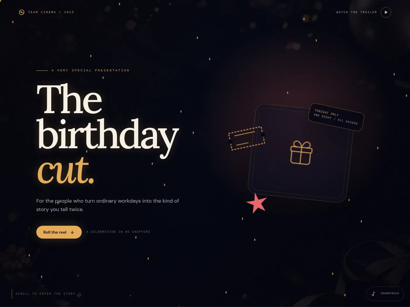 Cinematic Birthday Surprise