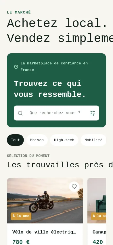 French MarketPlace App
