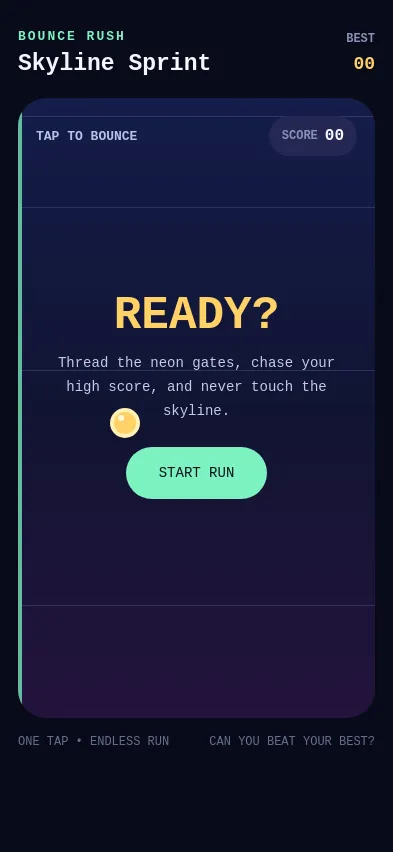 Bounce Rush Clone
