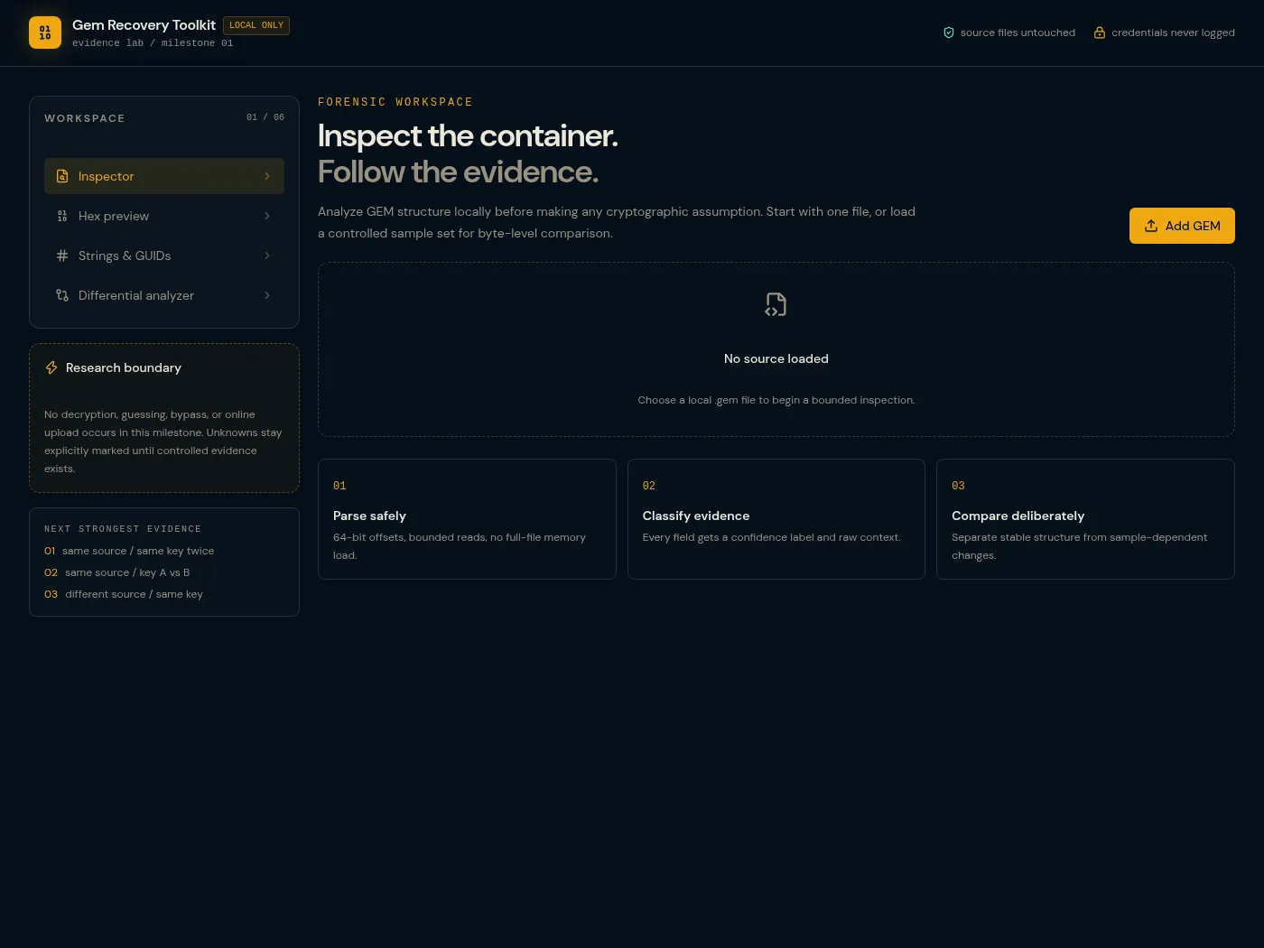 Gem Media Recovery Toolkit