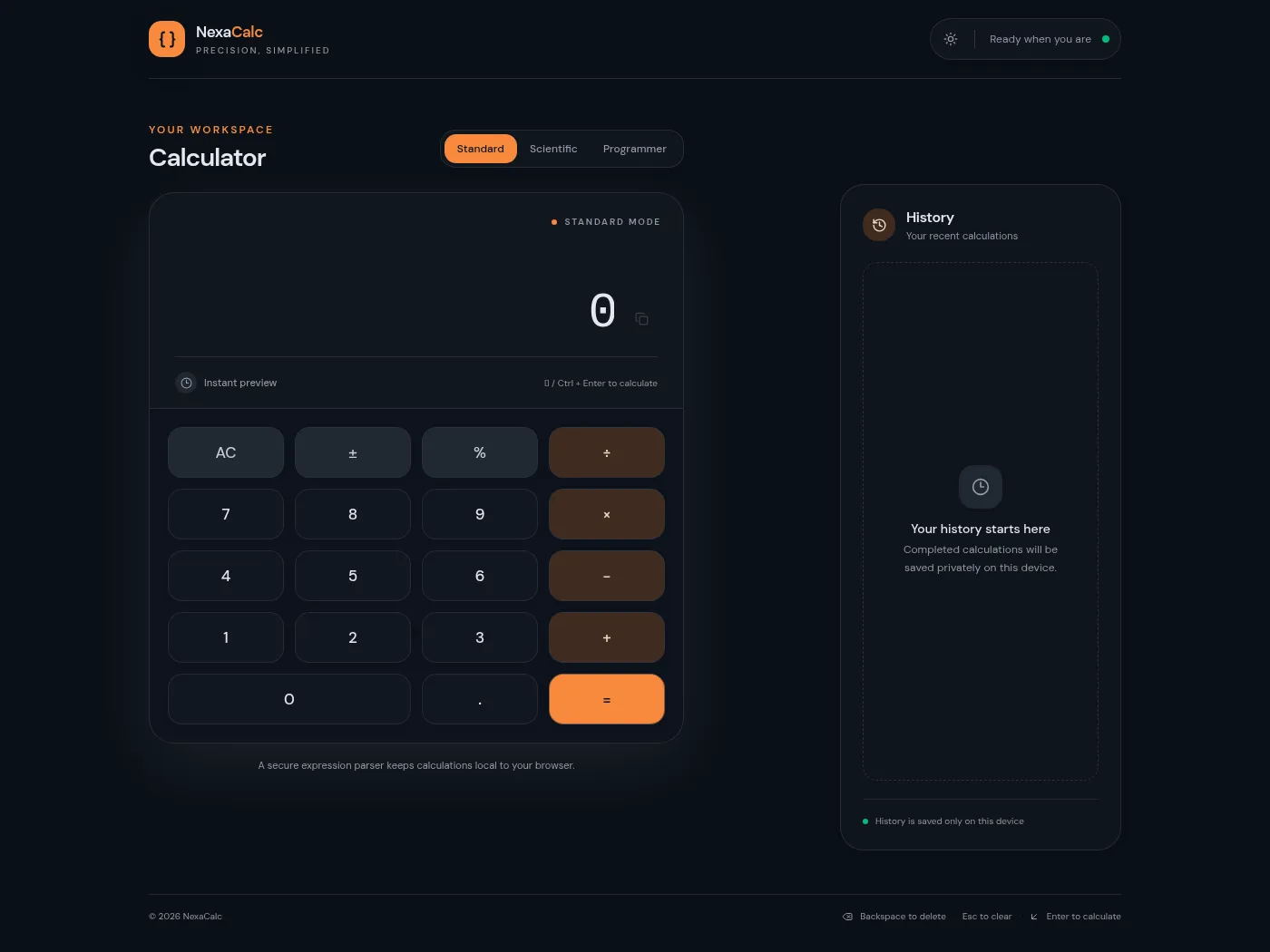 NexaCalc Scientific Calculator