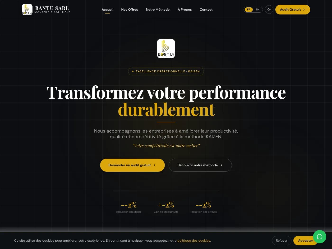 BANTU SARL Premium Site