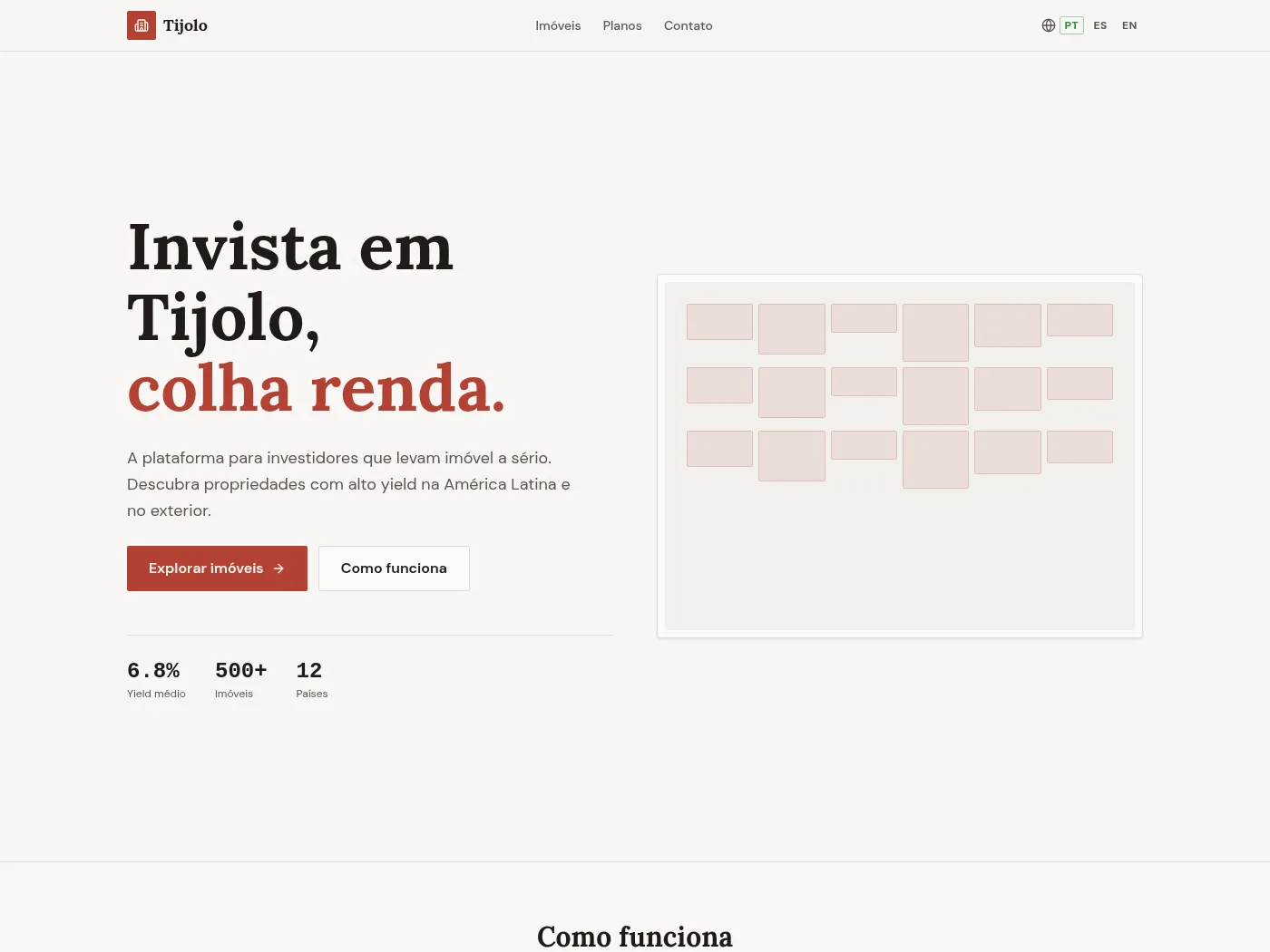 Tijolo Investor Portal