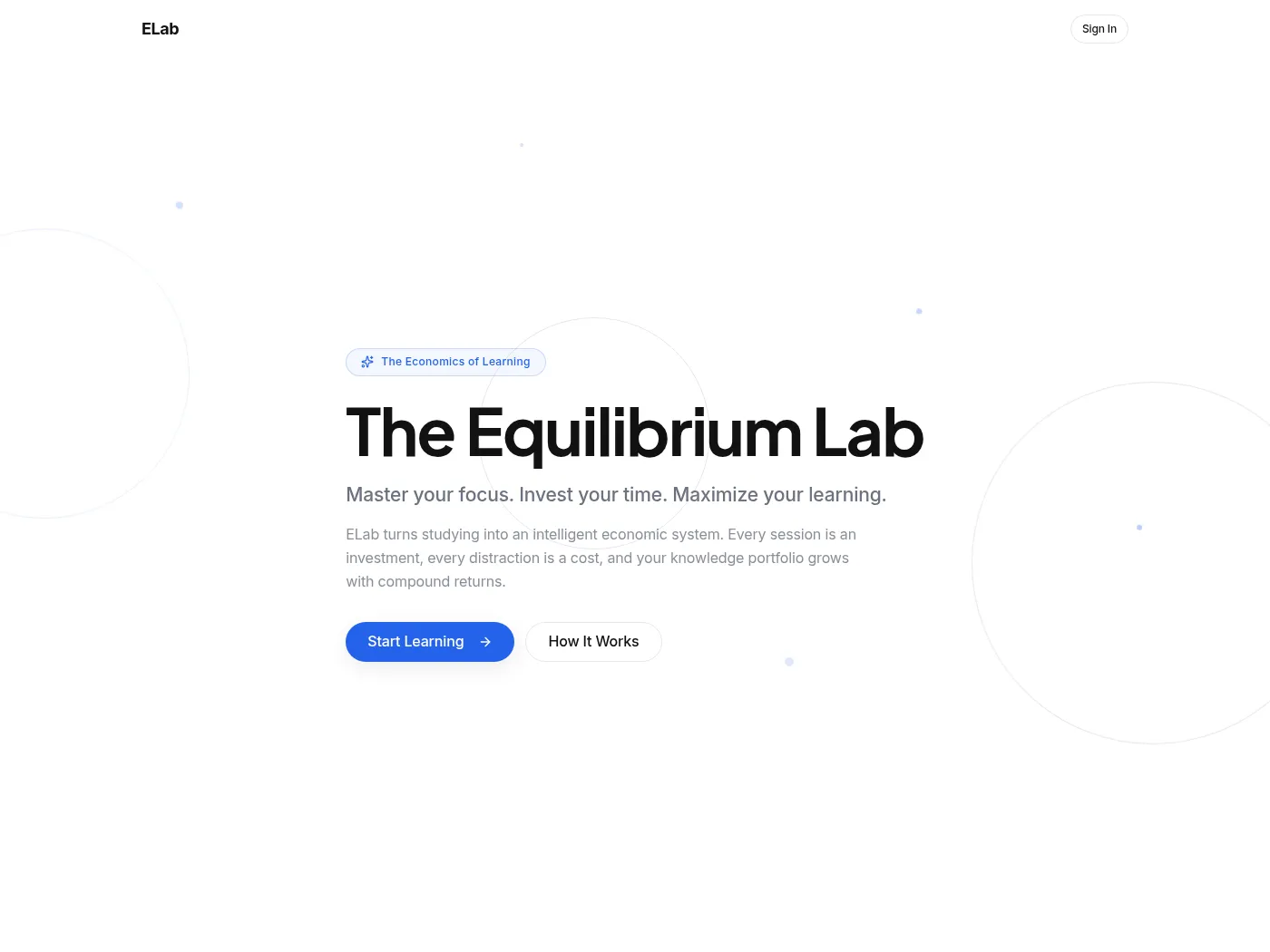 Equilibrium Lab