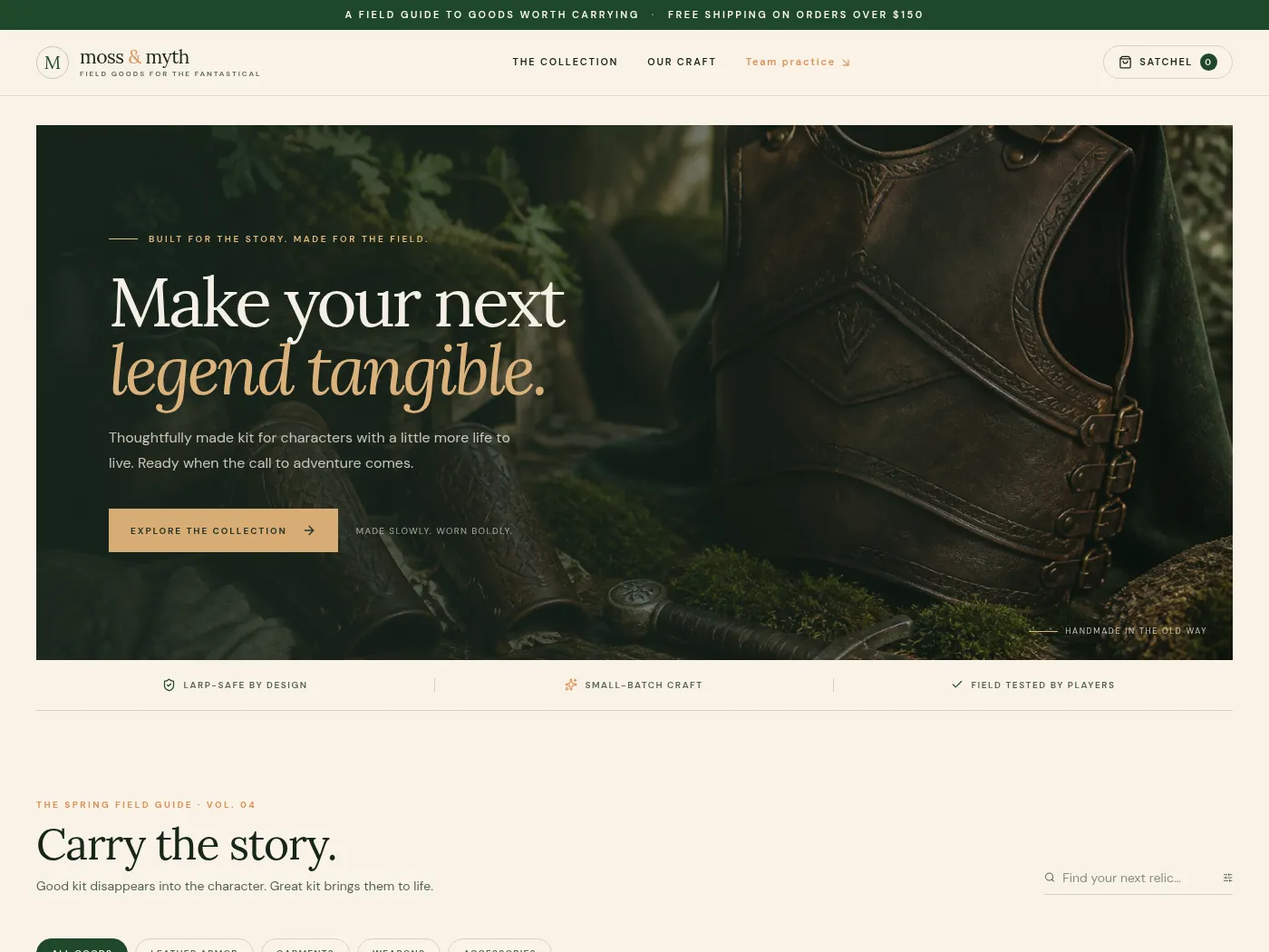 LARP Shopify Simulator