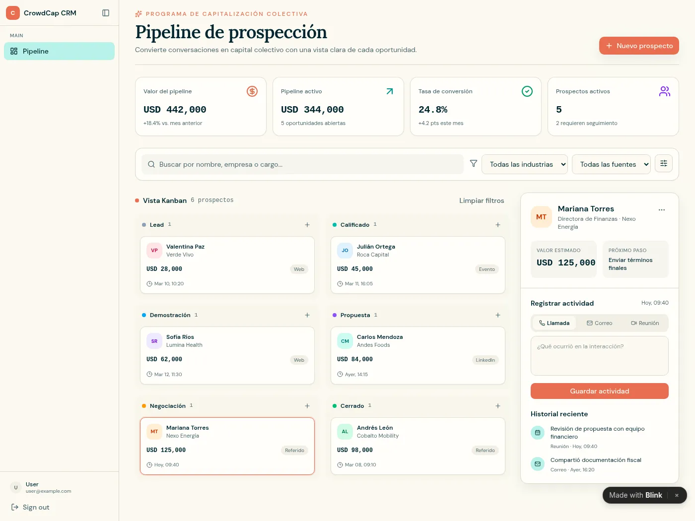 CrowdCap CRM