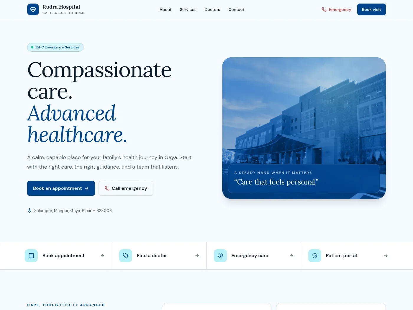 Rudra Hospital Care Suite