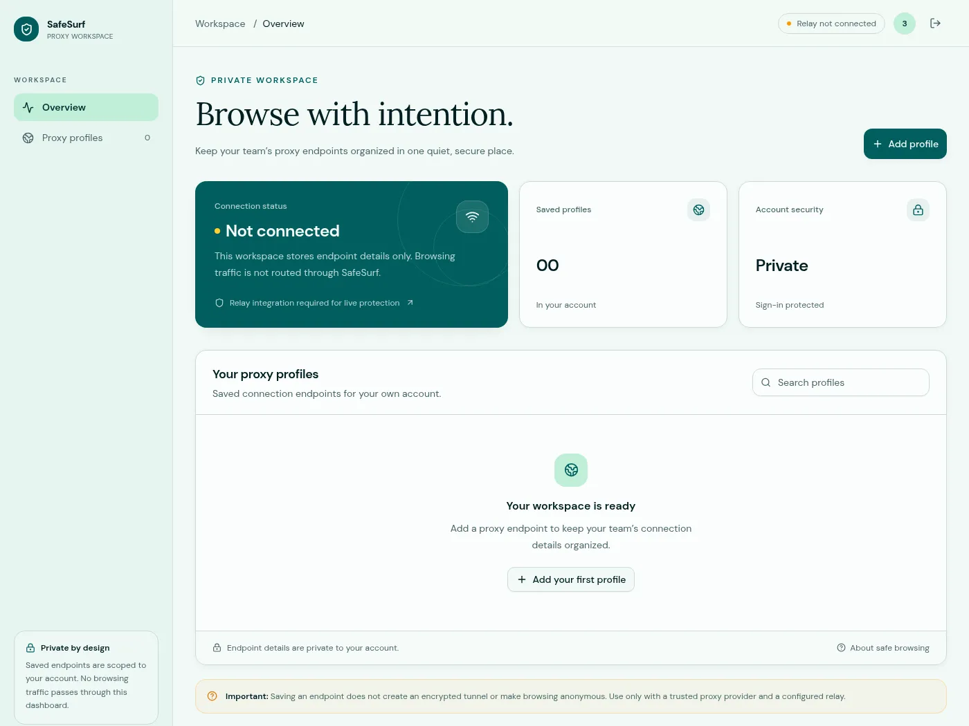 SafeSurf Proxy Hub