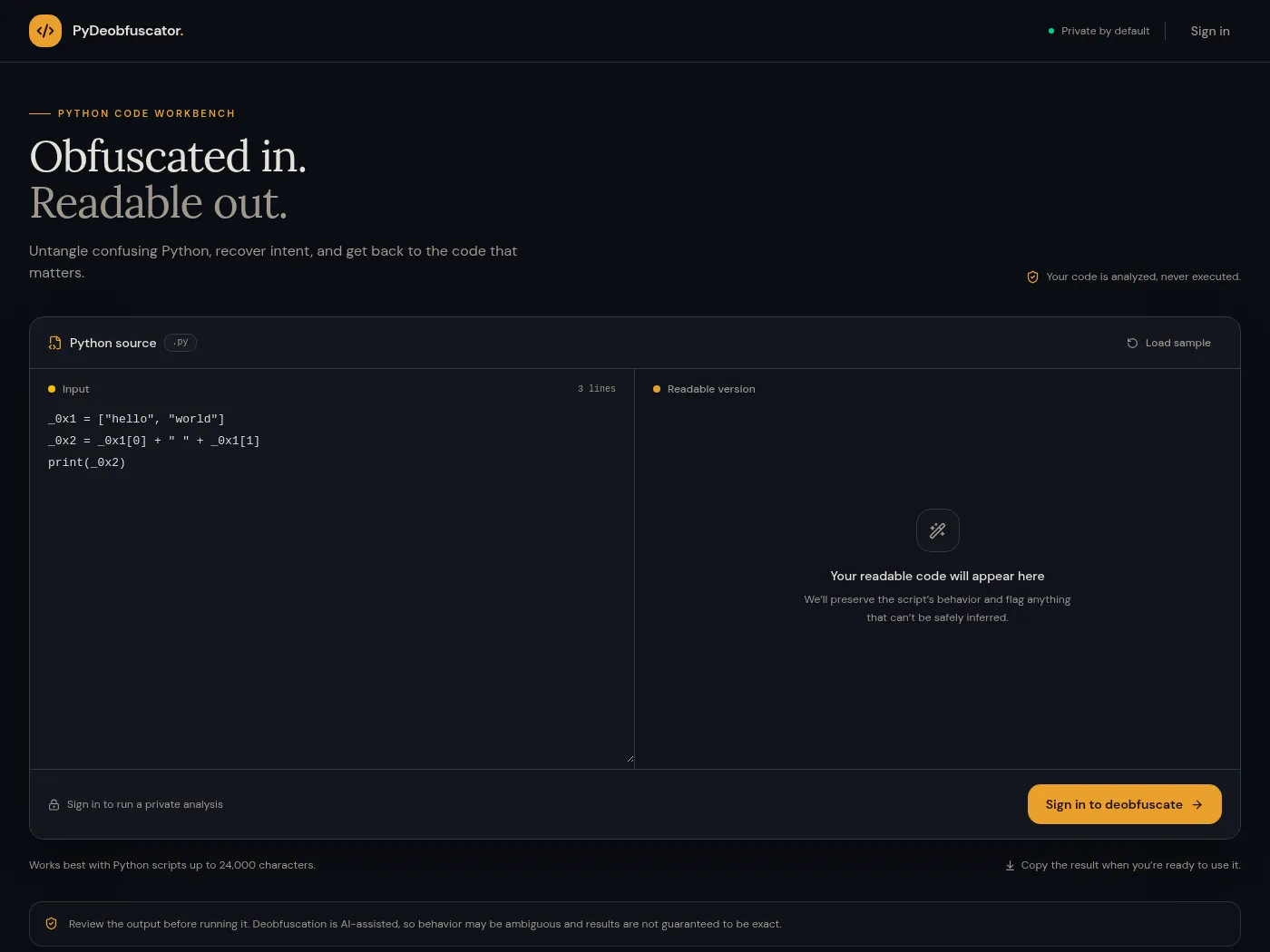 PyDeobfuscator