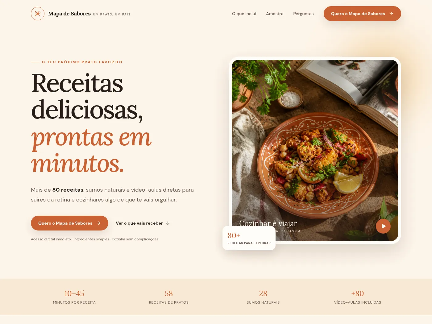Mapa de Sabores Landing