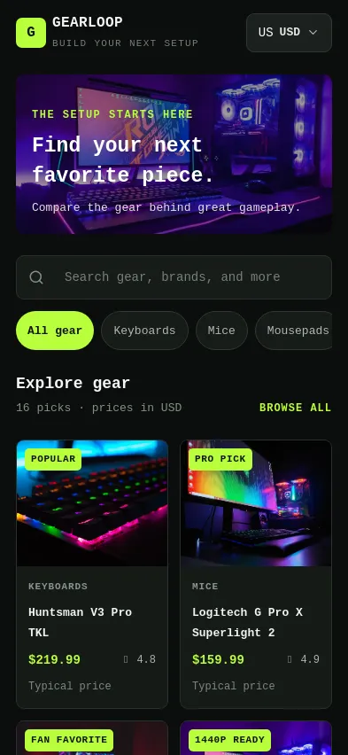 Gamer Gear Browser