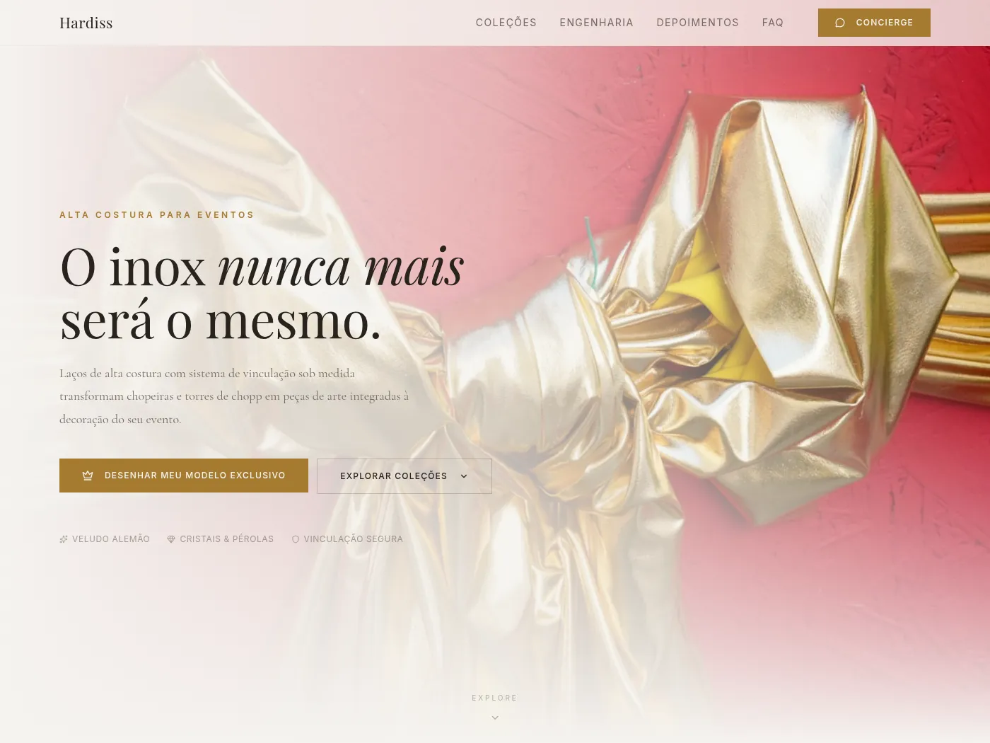 LuxRibbon Landing Page