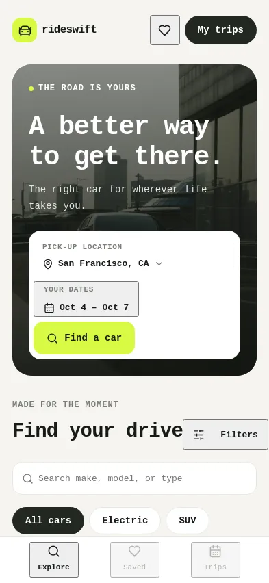 RideSwift Mobile