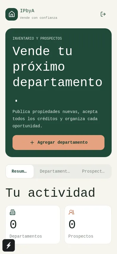 IPbyA Vende Departamentos
