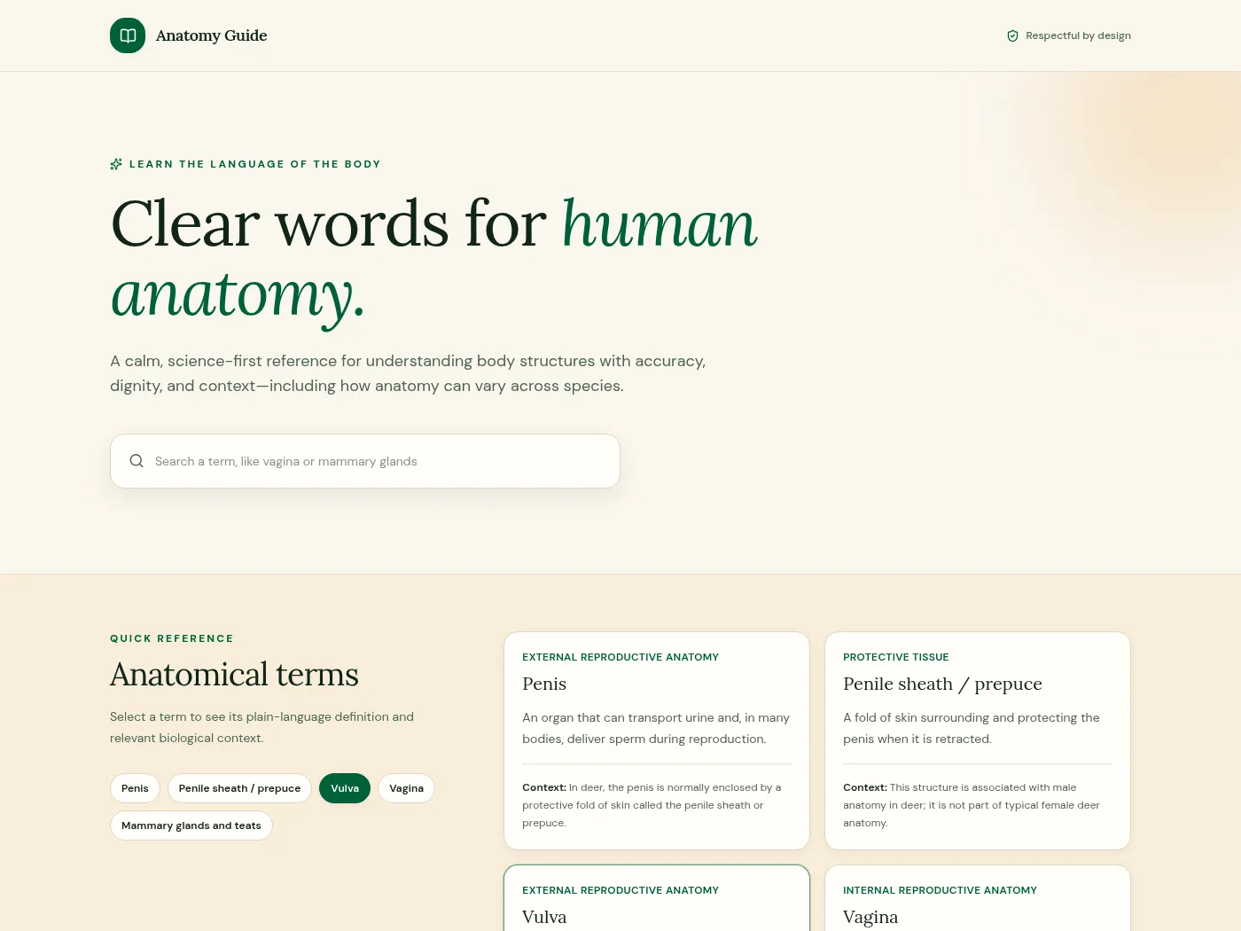Anatomical Education Guide