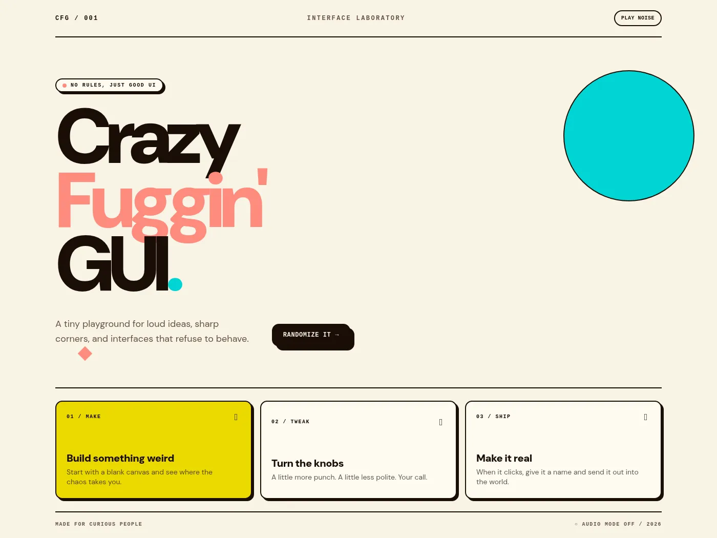 Crazy Fuggin' GUI