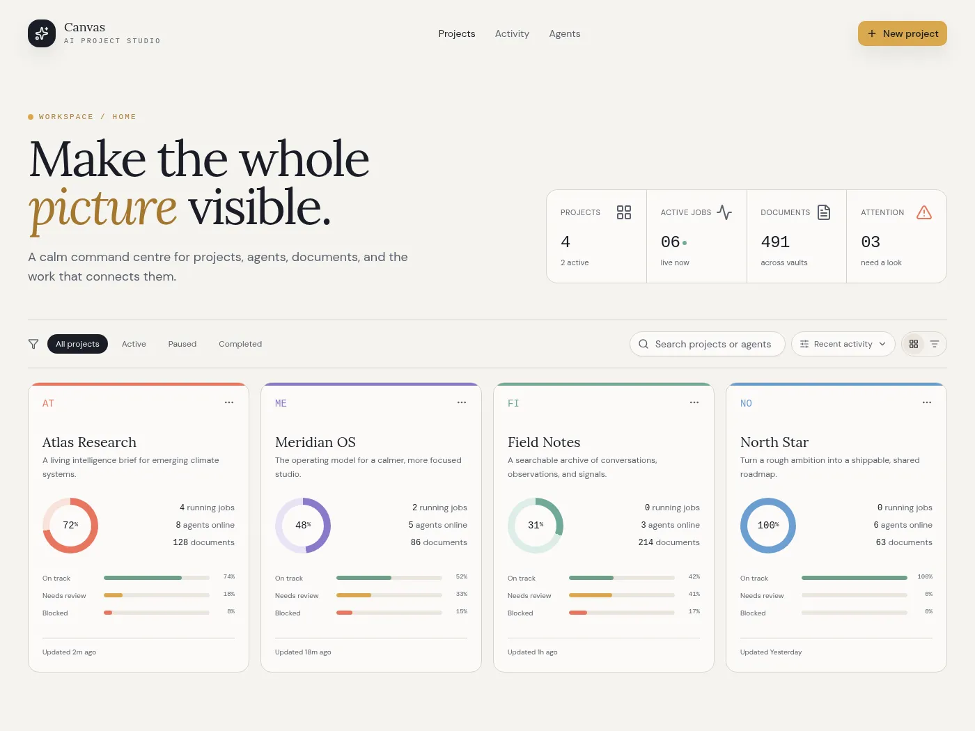 Project Canvas AI Hub
