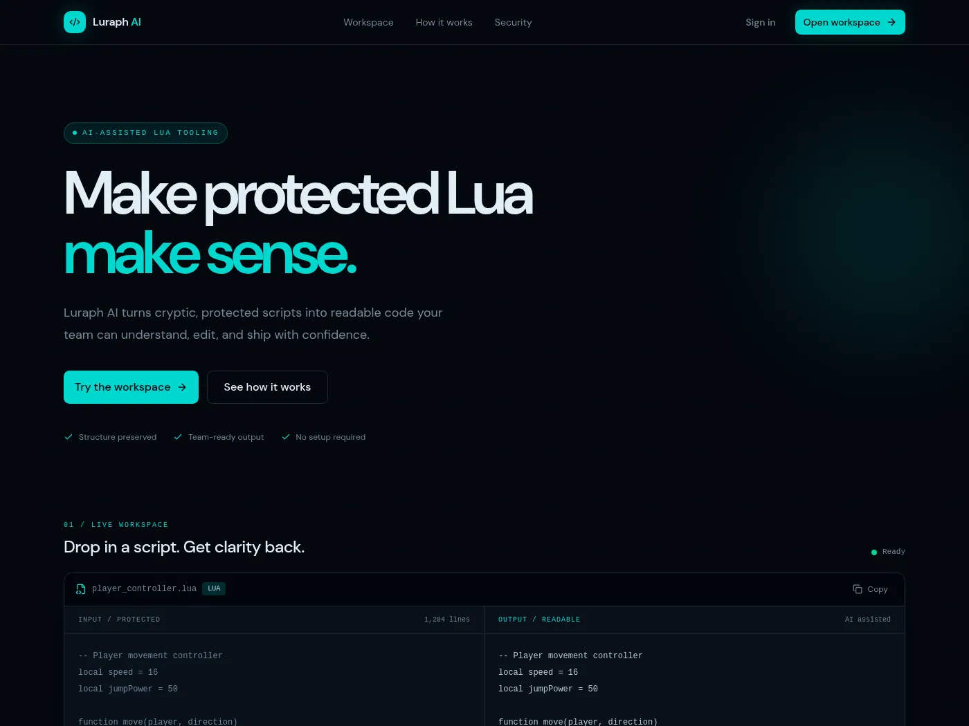 Luraph Deobfuscator AI