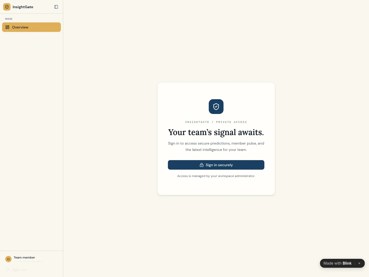 InsightGate Dashboard