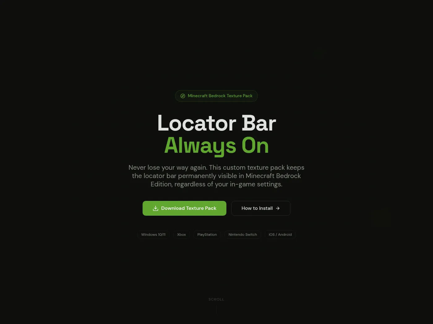 Locator Bar Always On