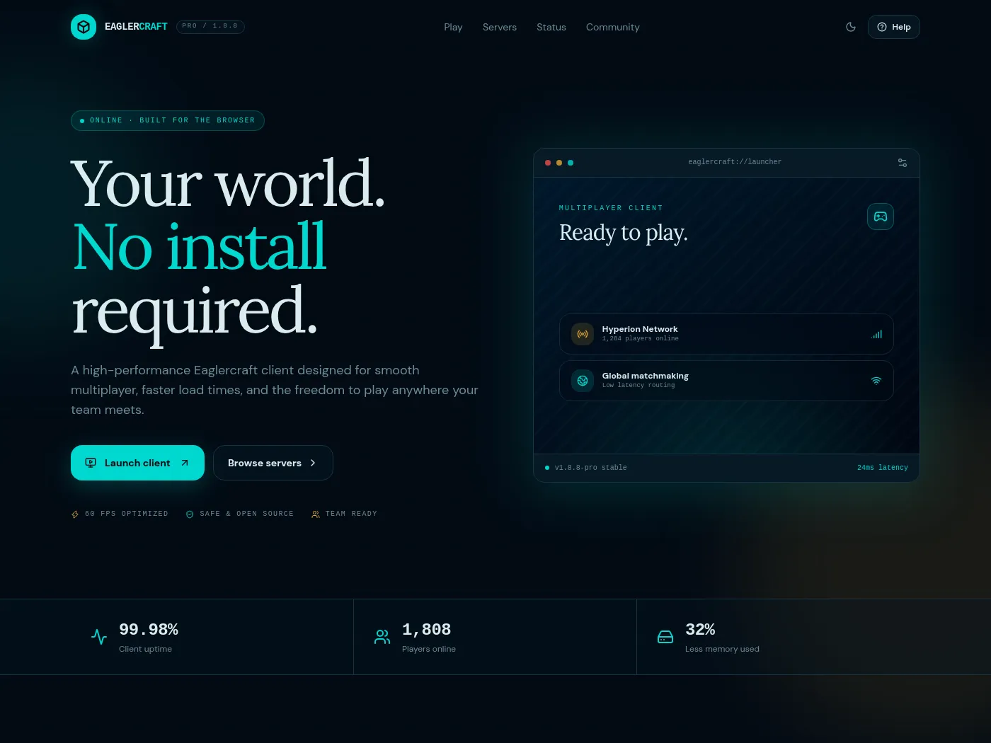 Eaglercraft Web Client Pro