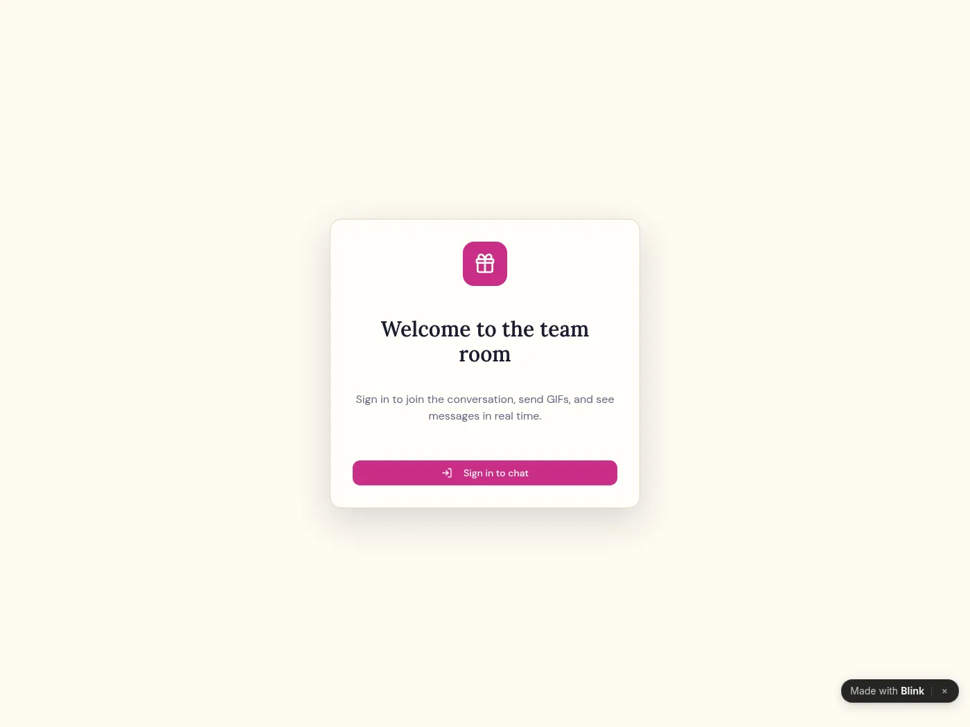 Giphy Team Chat