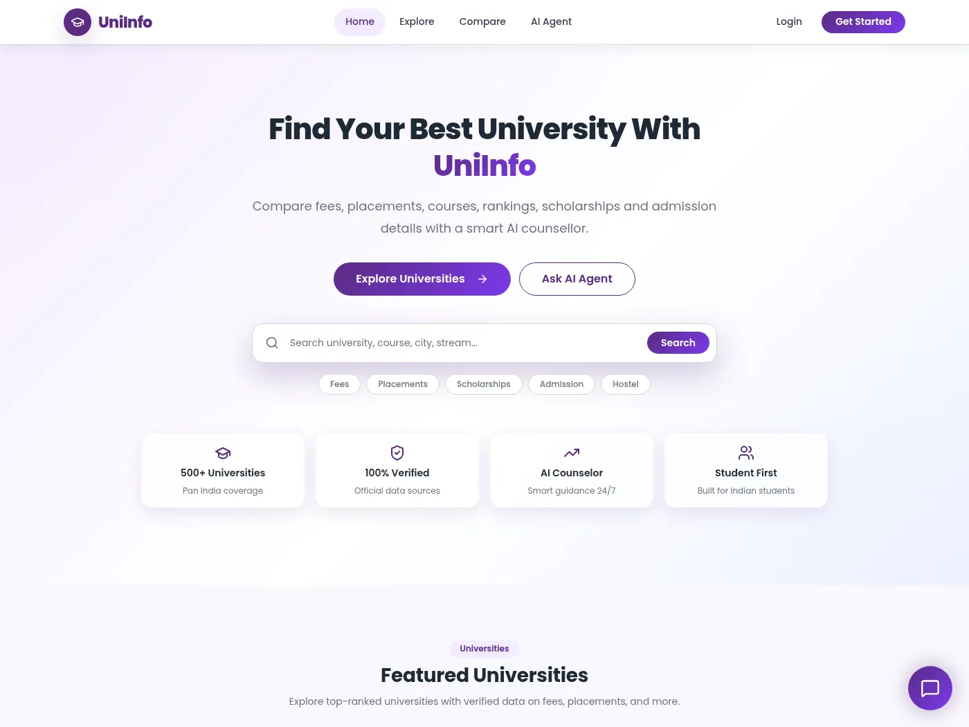 UniInfo AI Counselor