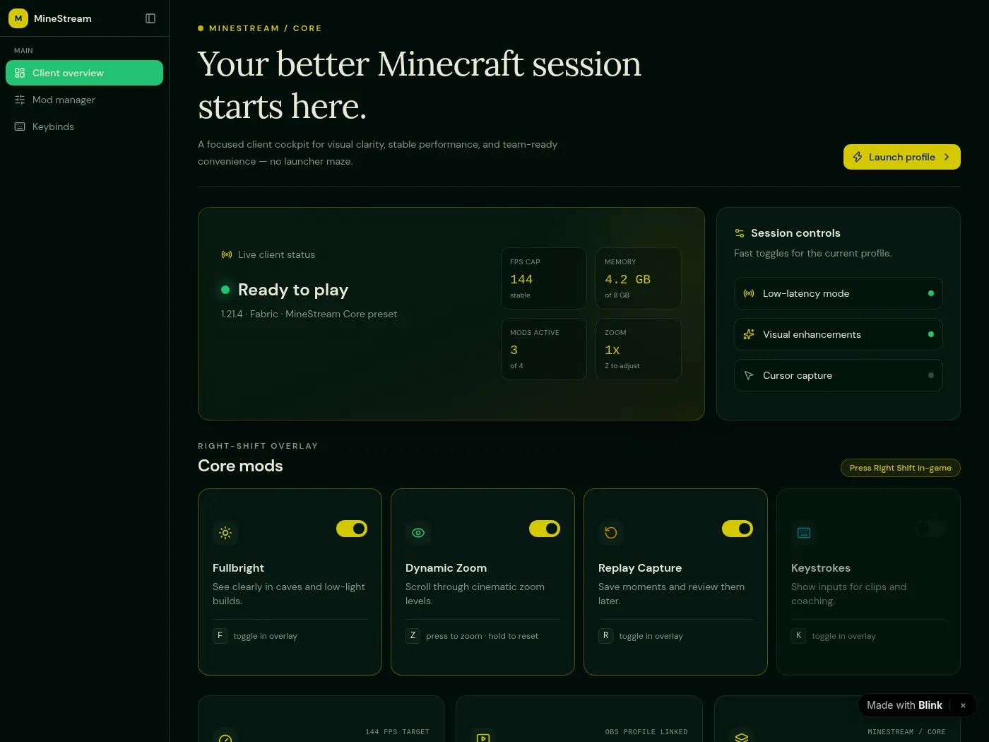MineStream Web Client