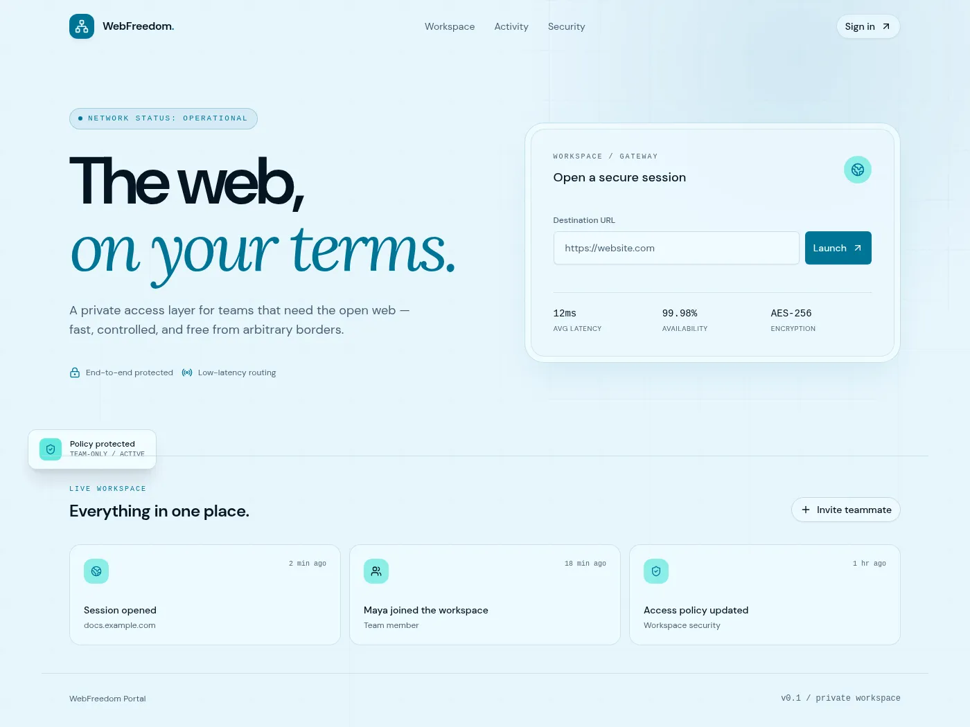 WebFreedom Portal