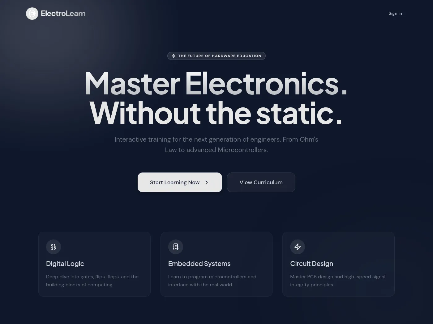 ElectroLearn Platform