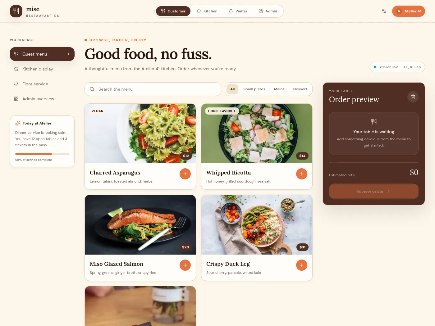 DigiMenu Platform