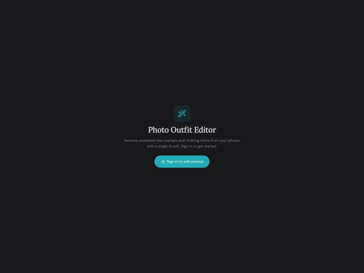 Photo Outfit Editor