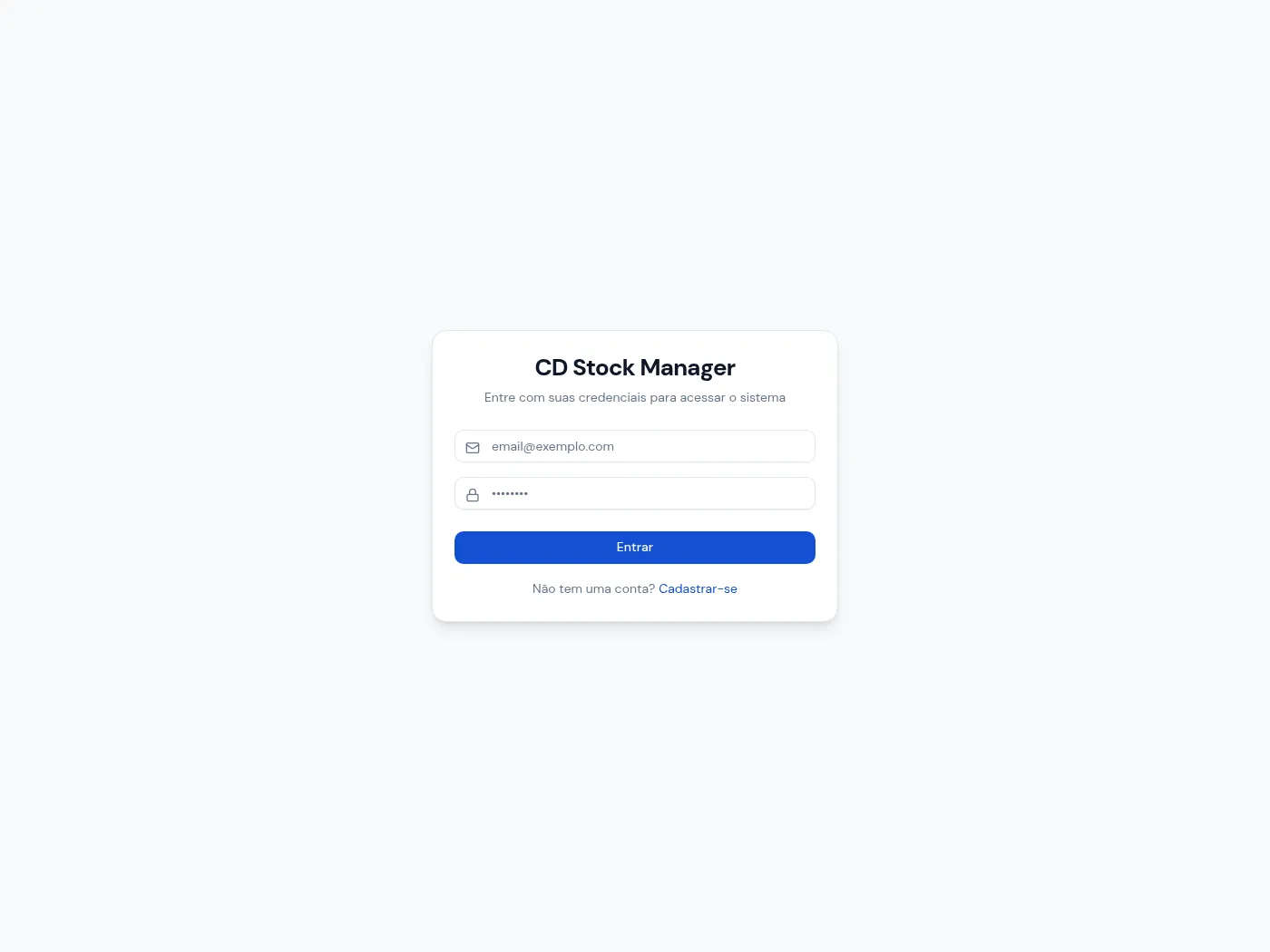 CD Stock Manager