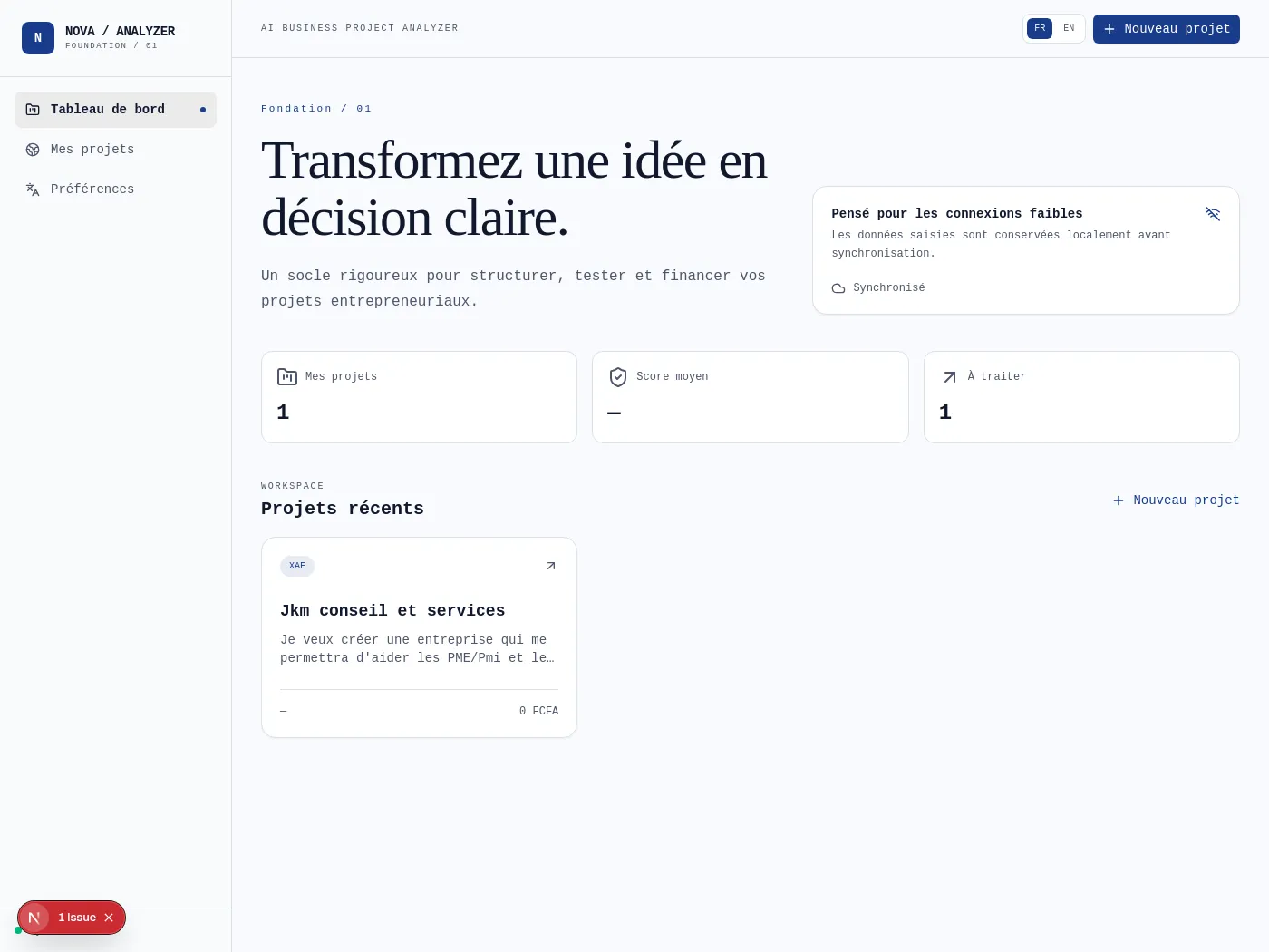 AI Business Project Analyzer