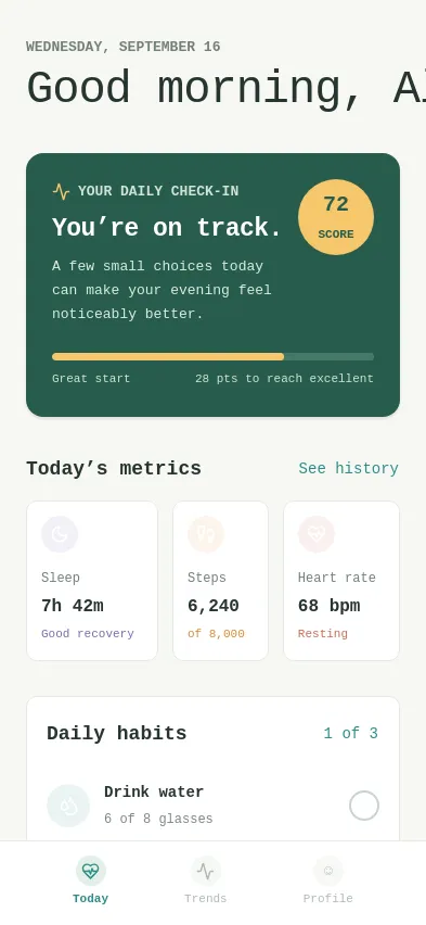 VitalTrack Health App