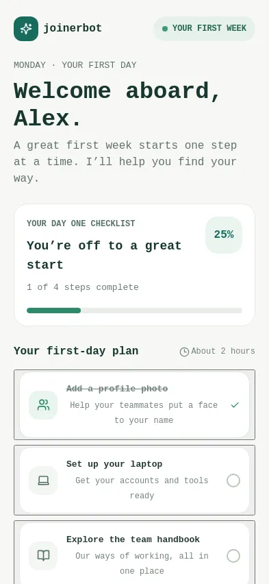 JoinerBot Onboarding