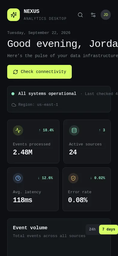 Nexus Analytics Desktop
