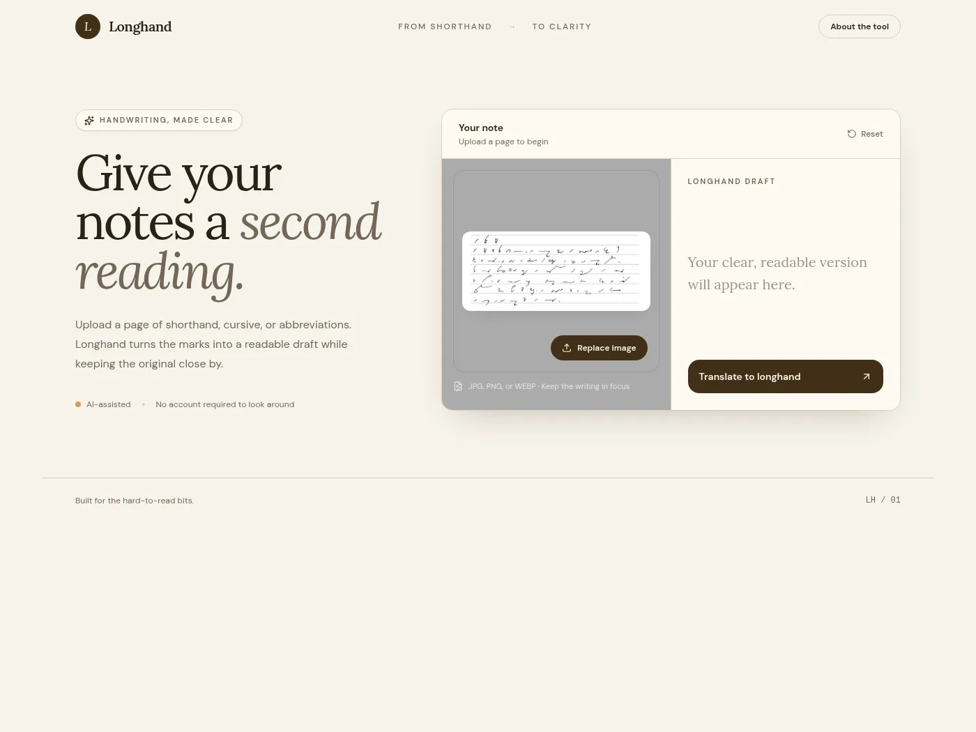 Longhand Translator