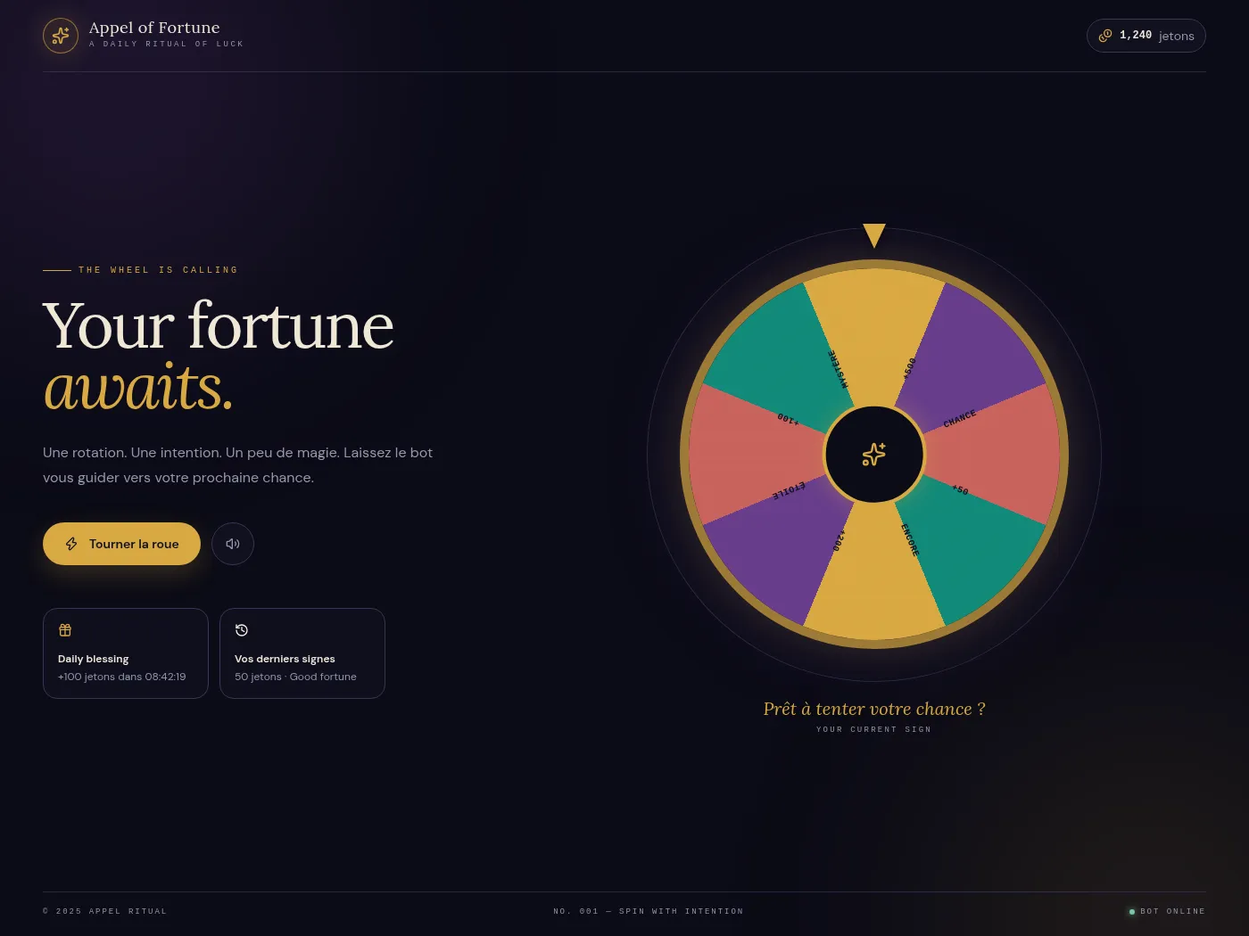 Bot Appel of Fortune