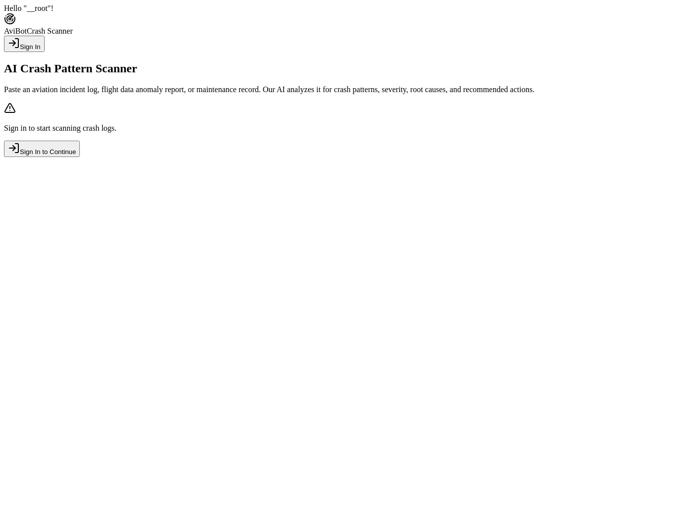 AviBot Crash Scanner