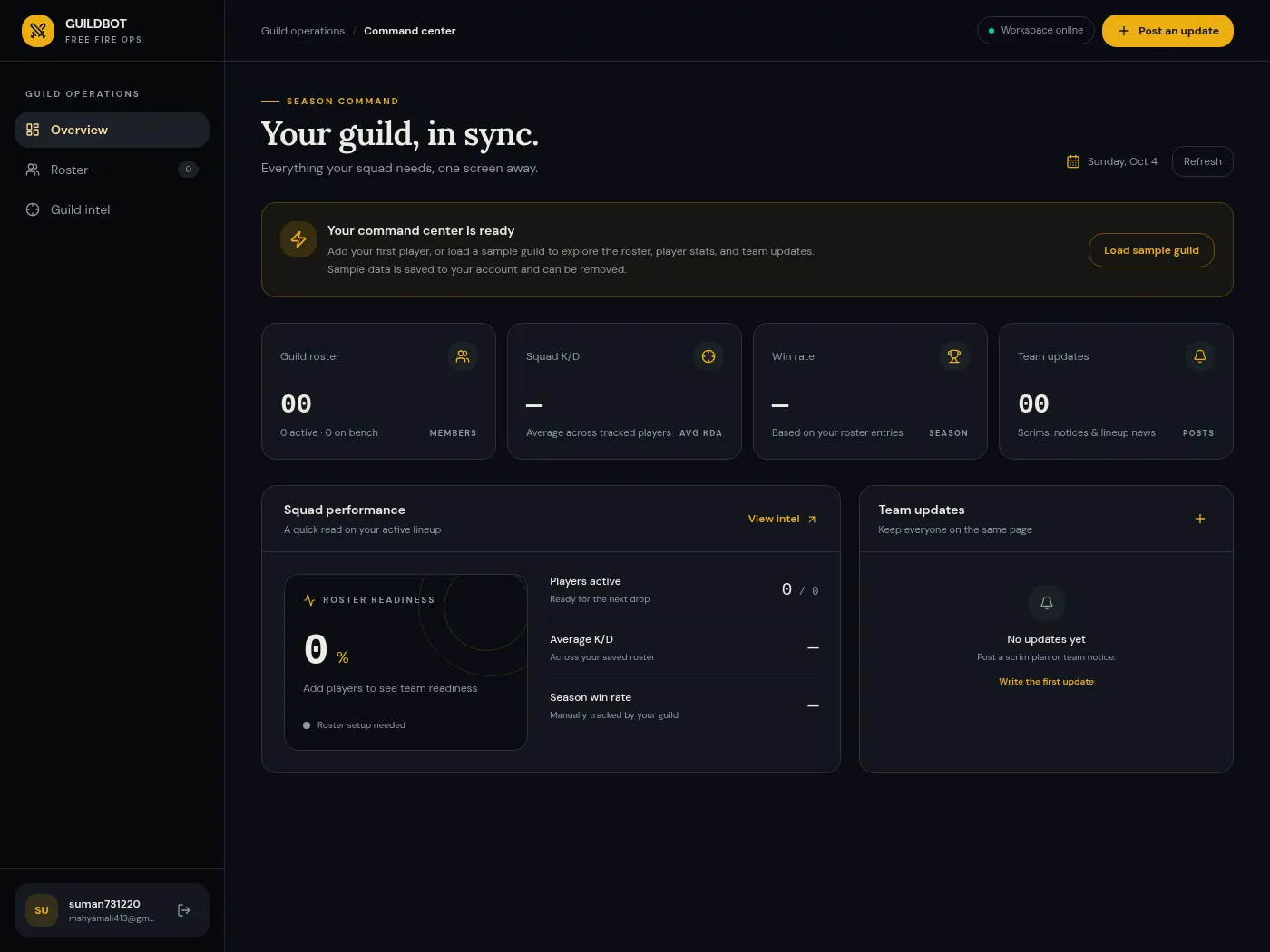 GuildBot for Free Fire