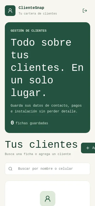 ClienteSnap App
