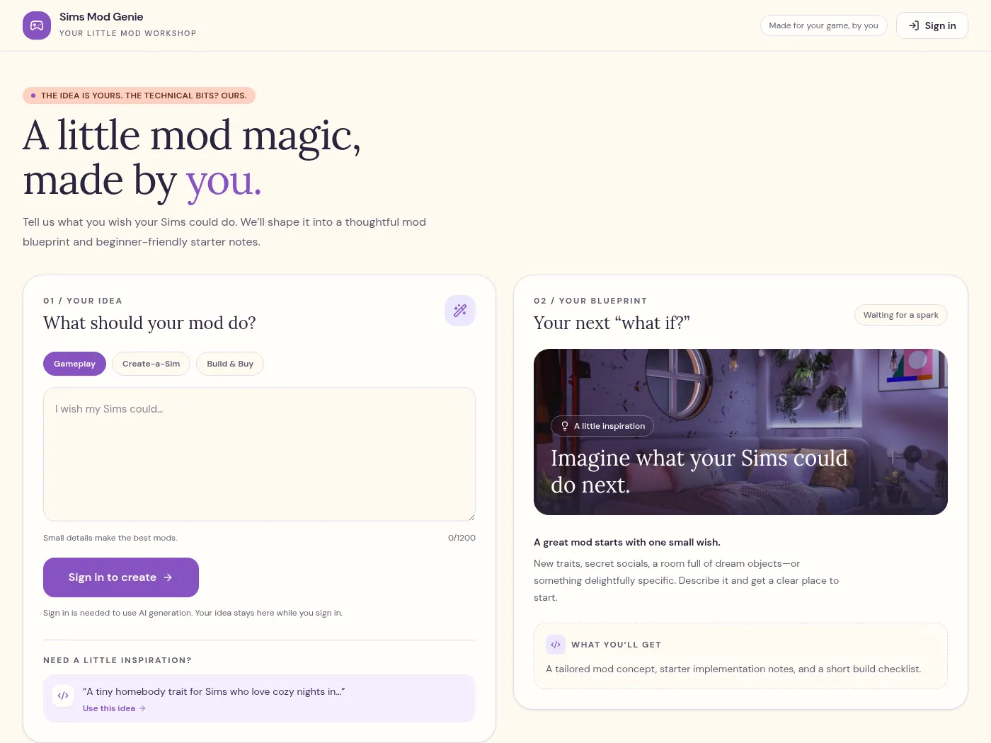 Sims Mod Genie