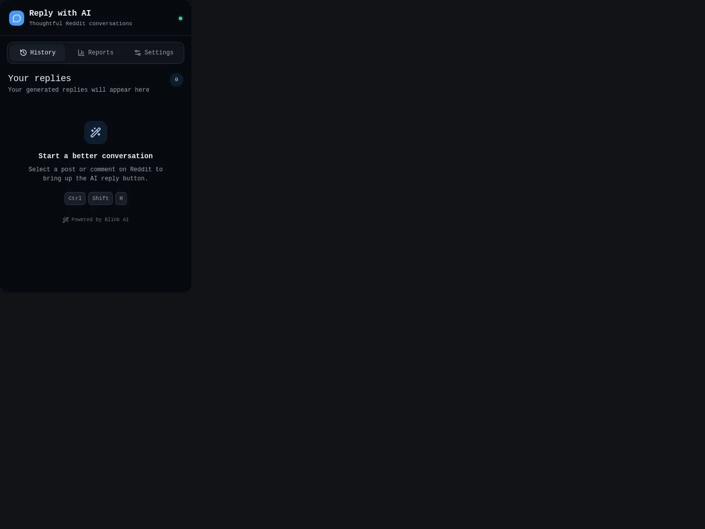 Reddit AI Reply Assistant