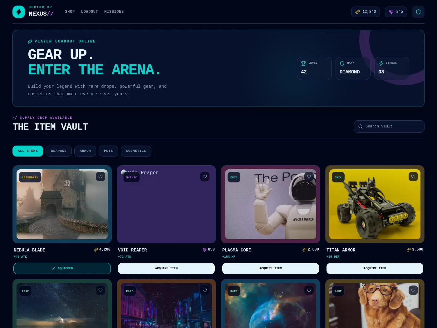 Colorful Shop GUI
