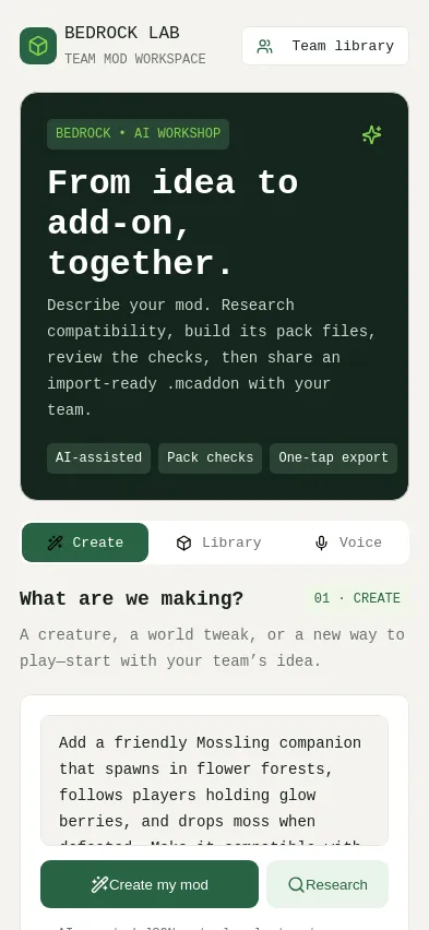 AI Bedrock Mod Assistant